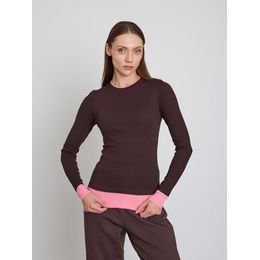 BGN Longsleeve in Braun - 72% | Gr&ouml;&szlig;e 38 | Damen-tops
