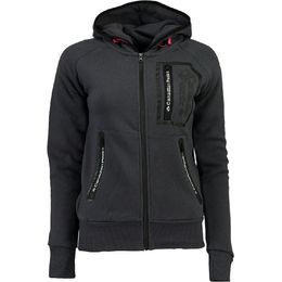 Canadian Peak Sweatjacke "Fonaldeak" in Dunkelgrau - 51% | Gr&ouml;&szlig;e M | Damen-sweatshirts-jacken