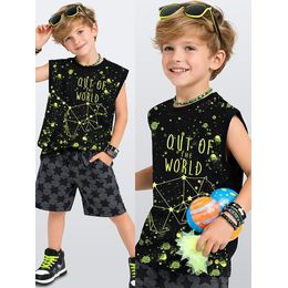 Denokids 2tlg. Outfit in Schwarz/ Anthrazit - 61% | Gr&ouml;&szlig;e 128 | Kinder-oberteile