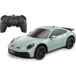 Jamara Kinder RC-Auto "Porsche 911 Dakar 1:24 gr&uuml;n schattiert 2,4GHz", gr&uuml;n, B:8,2cm H:5,4cm T:20,8cm, Fernlenkfahrzeuge