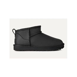 UGG Australia UGG Leder-Ankle-Boots "Classic Ultra Mini" in Schwarz - 23% | Gr&ouml;&szlig;e 38 | Stiefeletten