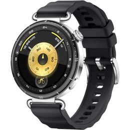 Huawei Smartwatch "WATCH GT6 41 mm", 1,32 &prime;&prime;schwarz, silber schwarz, Smartwatches, Bis zu 14 Tagen Akkulaufzeit, Fahrrad-Features, Umfassend 