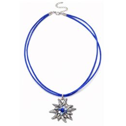 Allg&auml;u Rebell ALLG&Auml;U REBELL Damen Collier "Maria", blau, Basic, Metall, Halsketten, mit Edelwei&szlig;