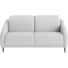 Sit & More 3-Sitzer SIT & MORE, B:192cm H:93cm T:104cm, silber, 100% Polyester, Sofas, "Blues", wahlweise mit Klapptisch und USB