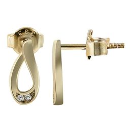 Adelia&acute;s ADELIA ́S Damen Paar Ohrh&auml;nger "Damen Ohrstecker aus Gold 333 und Zirkonia - Strass", Damen, Gelbgold 333 Gold, gold, Gelbgold 333, Gold, Ohrringe