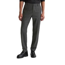 Marc O'Polo MARC O'POLO Damen Chinohose "aus weicher Tech Wool"dunkelgrau, Gr. 33, gestreift, Obermaterial: 39% Schurwolle, 33% Polyester, 14% Viskose, 13%