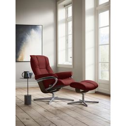 Relaxsessel stressless, B:83cm H:102cm T:74cm, rot, Microfaser DINAMICA (88% Polyester, 12% Polyurethan), Wohnzimmer, Sessel, "Mayfair", mit Cross