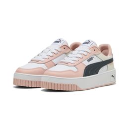 Puma Damen Sneaker "CARINA STREET", Gr. 42,5Puma wei&szlig;, strong gray, rose quartz, Leder, unifarben, Schuhe, mit leicht erh&ouml;htem Plateau, Innenmaterial