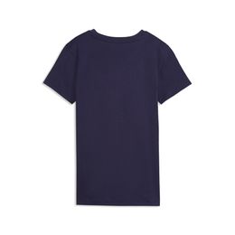 Puma Damen T-Shirt "ESS LOGO LAB METALLIC TEE"deep plum, Gr. M, bedruckt, Jersey, Obermaterial: 100% Baumwolle, Shirts, Regular Fit, mit