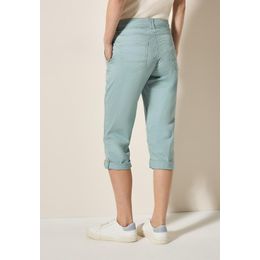 Cecil Damen Caprihose "Style New York"cool salvia gr&uuml;n, Gr. 33, unifarben, Web, Obermaterial: 98% Baumwolle, 2% Elasthan, Hosen, Sommerhose mit