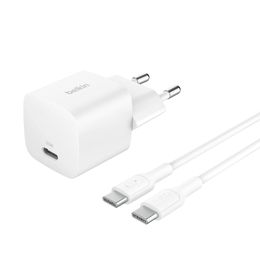 Belkin USB-Ladeger&auml;t "BoostCharge 25W USB-C Charger mit Power Delivery inkl. Kabel", B:20,8cm H:12,88cm T:11,09cm, wei&szlig;, Ladeger&auml;te