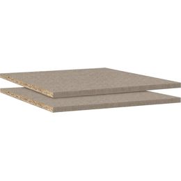 Einlegeboden Rauch, B:43cm H:1,6cm T:45cmleinenoptik hell, Holzwerkstoff, Einlegeb&ouml;den, "Zubeh&ouml;r f&uuml;r Rauch-Dreht&uuml;renschr&auml;nke ORANGE", 2er-Set Breite