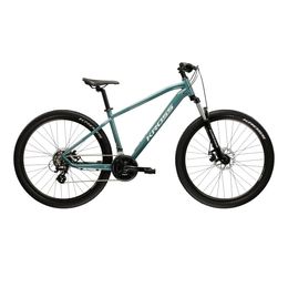 KROSS Mountainbike "KROSS Mountainbike Hardtail 27,5" Hexagon 2.0 gr&uuml;n 21 G&auml;nge", 43cm, 27,5 Zoll (69,85cm) hinten: 27,5 Zoll (69,85cm)gr&uuml;n, schwarz,