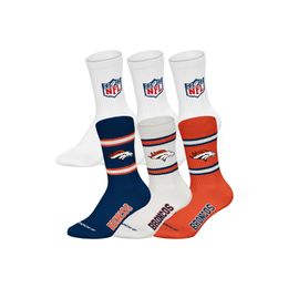 NFL Herren Kurzsocken "Socken NFL 6Pack Crew Socks 6er Pack", Gr. 39, bunt, Obermaterial: 58% Baumwolle CO. 39% Polyester PES. 3% Elasthan EL., Socken