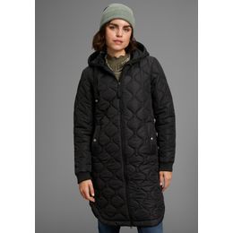 Laura Scott Damen Steppmantel, schwarz, Gr. 36, Web, Obermaterial: 100% Polyester. Futter: 100% Polyester. Wattierung: 100% Polyester, M&auml;ntel, mit