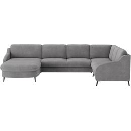 Sit & More Wohnlandschaft SIT & MORE, B:356cm H:90cm T:227cm, grau, 95% Polyester, 5% Polyamid, Sofas, "Soul U-Form", wahlweise mit Bettfunktion und Bettkasten