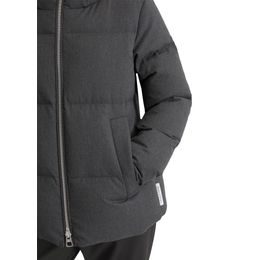 Marc O'Polo MARC O'POLO Damen Outdoorjacke "aus recyeltem Flanell"dunkelgrau melange, Gr. 40, unifarben, Obermaterial: 62% Polyester, 20% Viskose, 15%