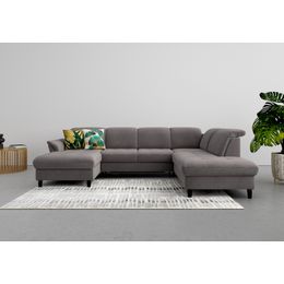 Sit & More Wohnlandschaft SIT & MORE, B:312cm T:224cm, grau, 95% Polyester, 5% Polyamid, Sofas, "Maggiore U-Form", wahlweise mit Kopfteilverstellung,