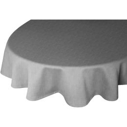 Tischdecke WIRTH, &Oslash;:160cm, grau, Baumwolle, Leinen, Modal, Tischdecken, "WIESSEE"