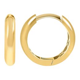 Adelia&acute;s ADELIA ́S Damen Paar Creolen "Damen Creolen aus poliertem Gold 333 &Oslash; 15 mm", Damen, Gelbgold 333 Gold, gold, Gelbgold 333, Gold, Ohrringe