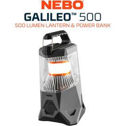 LED Taschenlampe NEBO, H:18,5cm L:9,5cm T:9,5cm, grau, Kunststoff, Mobilleuchten, "NEBO GALILEO 500"