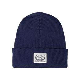 Levi's LEVI'S Damen Beanie "EMBARCADERO BEANIE", blau, unifarben, Strick, Kunstfaser, M&uuml;tzen, Unisex