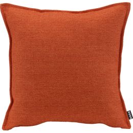 HOCK Dekokissen H.O.C.K., B:45cm H:10cm L:45cm, orange, Polyester, Dekokissen_Sitzkissen_Kissenh&uuml;llen, "Mali", einfarbig, Kissenh&uuml;lle mit F&uuml;llung, 1 St&uuml;ck