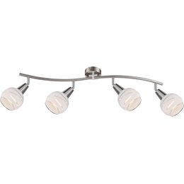 Globo LIGHTING LED Deckenstrahler "ELLIOTT", 1 Stk., silber, Leuchten, Deckenspot, beweglich, Glas satiniert, Wohnzimmer, Flur
