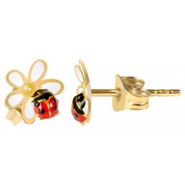 Adelia&acute;s ADELIA ́S Damen Paar Ohrh&auml;nger "M&auml;dchen Ohrstecker aus Gold 333 mit Blume", M&auml;dchen, Gelbgold 333 Gold, gold, Gelbgold 333, Gold, Ohrringe