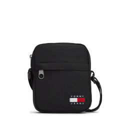 Tommy Jeans Damen Umh&auml;ngetasche "TJM ESS DAILY RIPSTOP REPORTER"schwarz, Textil, Taschen, Unisex Schultertasche, Crossbodybag mit Logo-Aufn&auml;her
