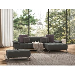 Sit & More Ecksofa SIT & MORE, B:290cm H:79cm T:185cm, grau, Wohnzimmer, Sofas, "Cool L-Form", wahlweise mit Kopfteilverstellung und Vorziehsitz, motorisch