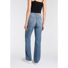 BOSS Orange Damen Straight-Jeans "Ada 10.0 Premium Damenmode", blau, Gr. 27, unifarben, Denim/Jeans, Obermaterial: 100% Baumwolle, Jeans, mit hohem
