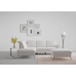 Sit & More Ecksofa SIT & MORE, B:250cm H:84cm T:207cm, silber, Wohnzimmer, Sofas, "Fashion L-Form", wahlweise mit Kopfteilverstellung, Vorziehsitz, motorisch,