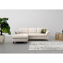Sit & More Ecksofa SIT & MORE, B:258cm T:173cm, grau, 95% Polyester, 5% Polyamid, Wohnzimmer, Sofas, "Maggiore L-Form", wahlweise mit Kopfteilverstellung,