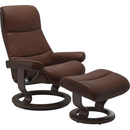 Fu&szlig;hocker stressless, B:57cm H:40cm T:47cm, braun, Leder BATICK: BATICK ist ein leicht korrigiertes, durchgef&auml;rbtes und genarbtes M&ouml;belleder, bei dem