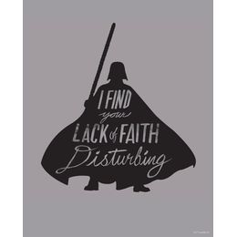 Komar Bild "Star Wars Silhouette Quotes Vader", B/H/T: 40cm x 50cm, Kunstdruck,Bild,Poster,Wandbild Disney, 1 Stk., bunt, Wohnzimmer, Bilder,