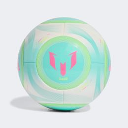 Fu&szlig;ball "MESSI CLUB", 5, 0,4 gwei&szlig;, flash aqua, halo mint, lucid pink, adidas Performance, Kunststoff, B:22,3cm H:17,3cm T:22cm, B&auml;lle