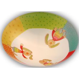 Niermann Deckenleuchte "Rainbow-Rabbit, Kinderlampe, Kinderzimmer", 1, H: 9cm, 1 Stk., bunt, Kinderzimmer, Leuchten, Aus bruchfestem Kunststoff