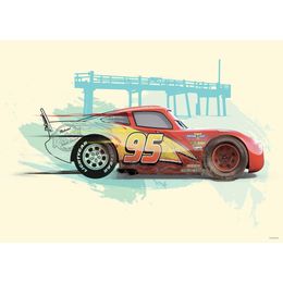 Komar Wandbild "Cars Lightning McQueen", B/H/T: 70cm x 50cm, Kunstdruck,Bild,Poster,Wandbild, 1 Stk., bunt, Wohnzimmer, Bilder, Kinderzimmer,