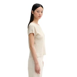 Marc O'Polo MARC O'POLO Damen T-Shirt "aus weichem Baumwoll-Slub-Jersey"grau silk, Basic, Gr. XXL, unifarben, Obermaterial: 100% Baumwolle, Shirts