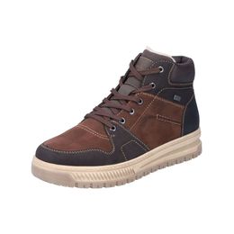 Rieker Herren Sneaker "Rieker Sneaker Lederimitat/Textil", Gr. 41, schwarz, Lederimitat, Textil, Schuhe