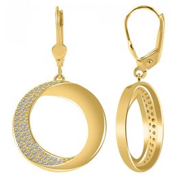 Adelia&acute;s ADELIA ́S Damen Paar Ohrh&auml;nger "Damen Ohrh&auml;nger aus Gold 333 und Zirkonia", Damen, Gelbgold 333 Gold, gold, Gelbgold 333, Gold, Ohrringe