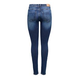 Only Damen Skinny-fit-Jeans "ONLSHAPE REG WAIST SKINNY BOX DNM"dunkelblau denim, Gr. 27, unifarben, Denim/Jeans, Obermaterial: 83% Baumwolle, 15%