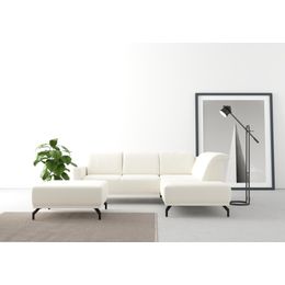 Sit & More Ecksofa SIT & MORE, B:249cm H:84cm T:205cm, beige, Wohnzimmer, Sofas, "Bailando L-Form", wahlweise mit Kopfteilverstellung und Vorziehsitz, motorisch
