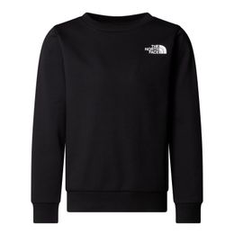 The North Face M&auml;dchen Sweatshirt, schwarz, Gr. XS, Obermaterial: 68% Baumwolle, 32% Polyester, Sweatshirts, bequeme Passform, aus Baumwolle und