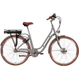 SAXONETTE E-Bike "Style Plus 2.0", 45cm, 28 Zoll (71,12cm), silber, Elektrofahrr&auml;der, Pedelec, Elektrofahrrad f&uuml;r Damen u. Herren