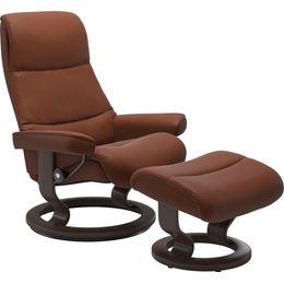 Fu&szlig;hocker stressless, B:57cm H:40cm T:47cm, braun, Leder BATICK: BATICK ist ein leicht korrigiertes, durchgef&auml;rbtes und genarbtes M&ouml;belleder, bei dem