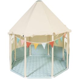 Pinolino Kinder Spielzelt "Pavillon Yuma"natur, B:124cm H:142cm T:124cm, Spielzelte