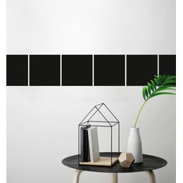 Fliesenaufkleber queence, B:15cm H:15cm T:0,1cm, schwarz, Dekorfolie, K&uuml;che, Fliesenaufkleber, "Unifarben", Stickerfliesen, selbstklebend, Sticker,