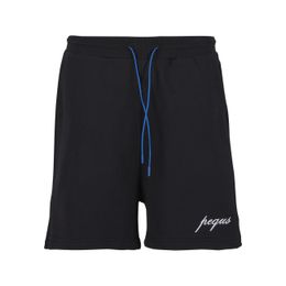 PEQUS Herren Sweatshorts "PEQUS PEQUS Embroidery Logo Sweat Shorts"schwarz, Gr. M, unifarben, 100% Baumwolle, Hosen
